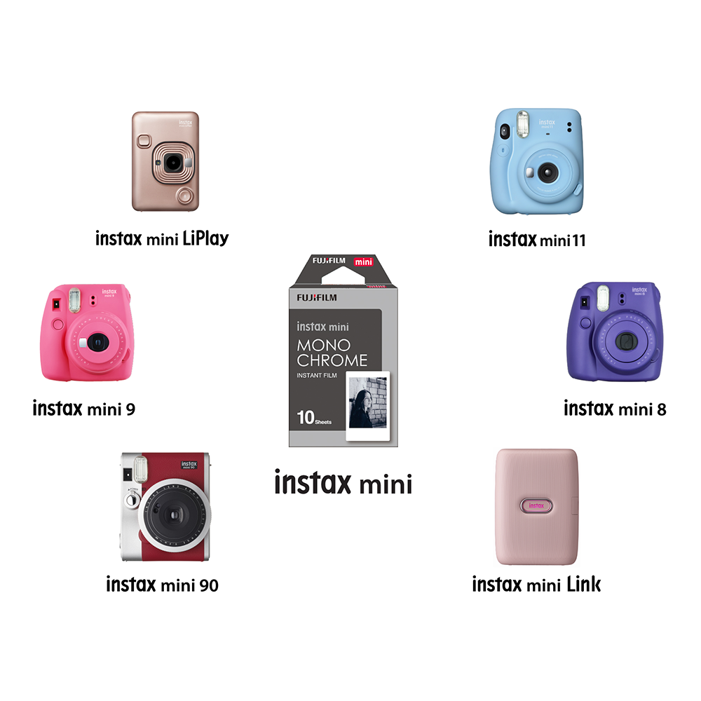 Buy Instax Mini Monochrome Film Pack (10 sheets) Online | Fujifilm Instax